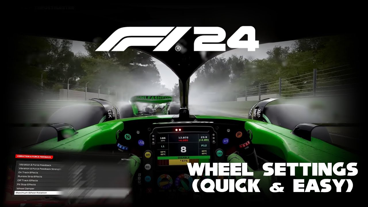 F1 24 - Wheel Settings! Force Feedback, Calibaration GUIDE! - YouTube