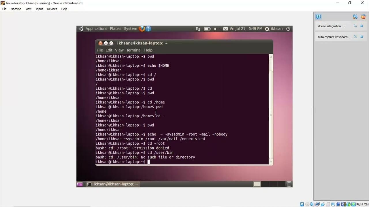 Mengelola file dan direktori pada Linux ubuntu - YouTube