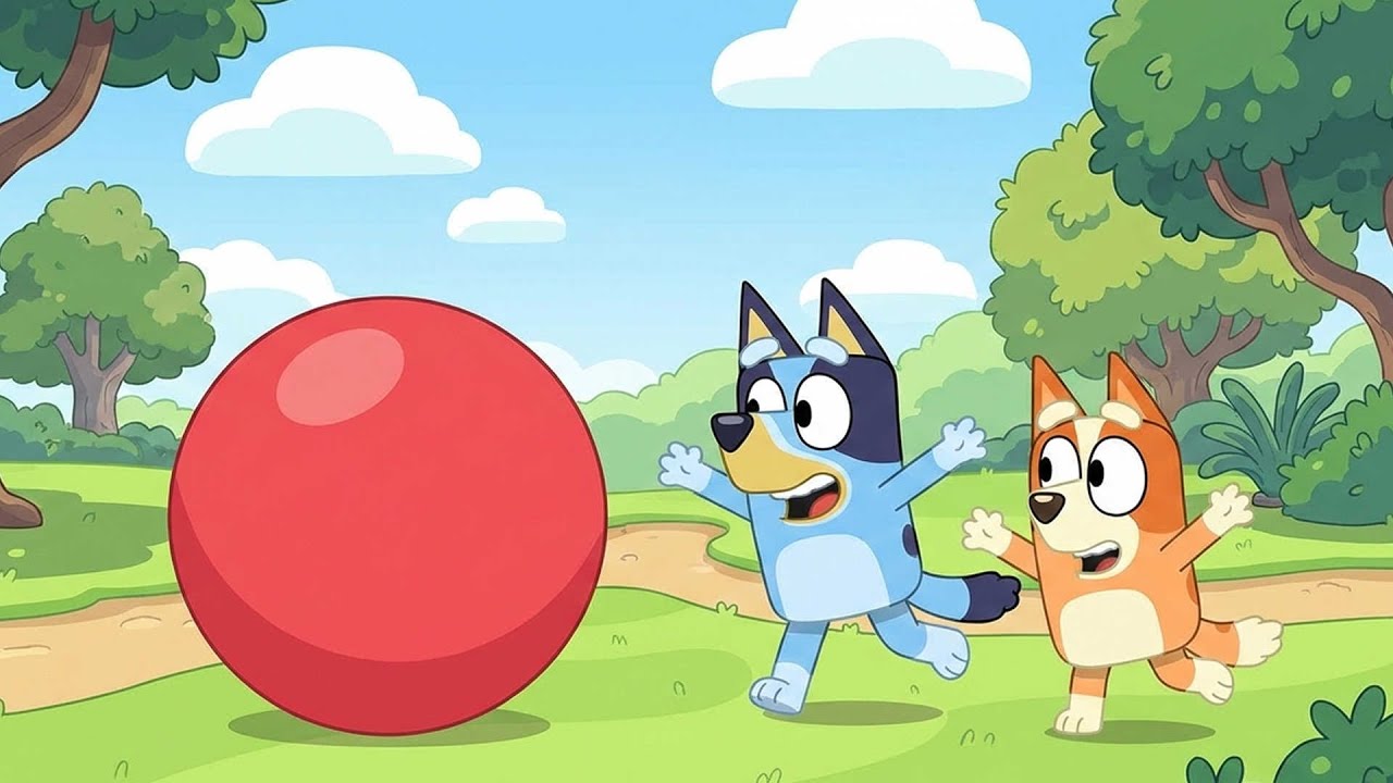 Catch the Big Red Ball! 🐾🔴| Bluey and Bingo’s Playtime Fun | Bluey ...