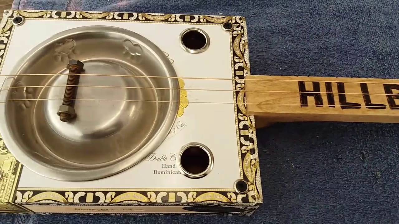 Cigar box guitar - Hillbilly Git - Fiddle with Stomp Box - YouTube