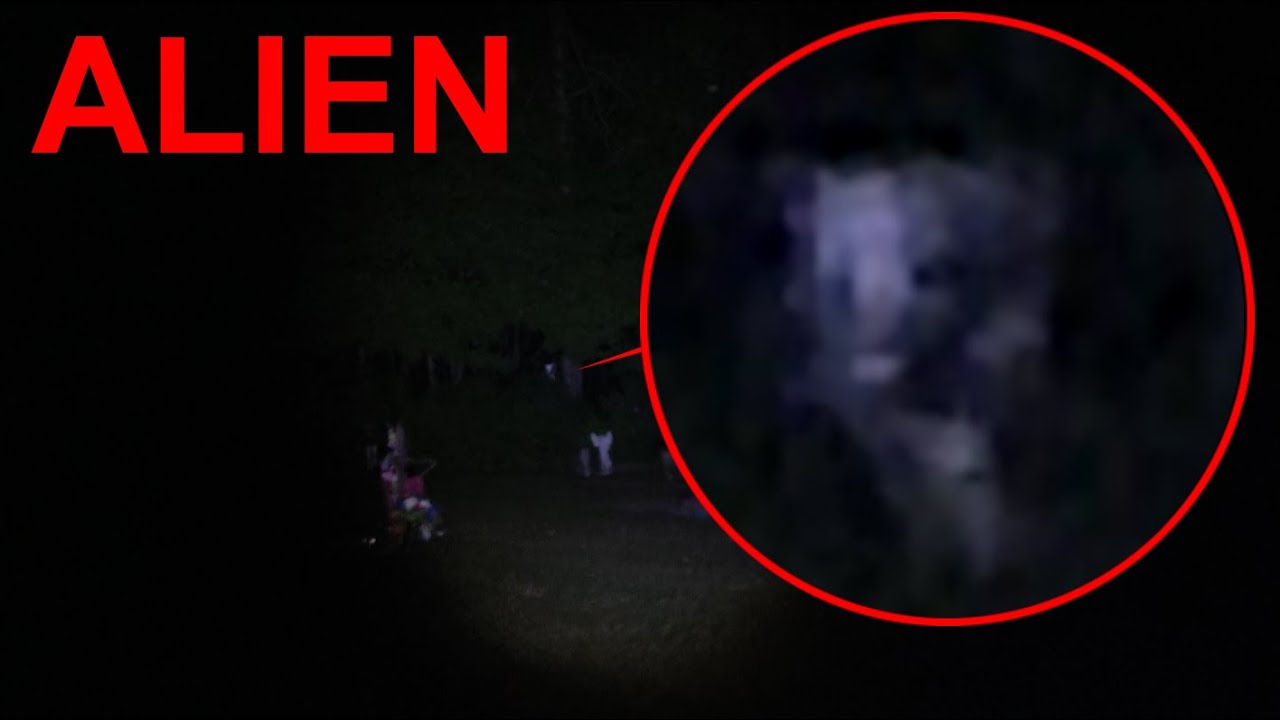 Alien caught on film while ghost hunting in a cemetery - YouTube