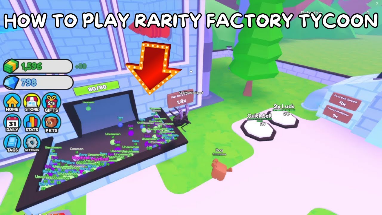 How to play RARITY FACTORY TYCOON in ROBLOX! - YouTube
