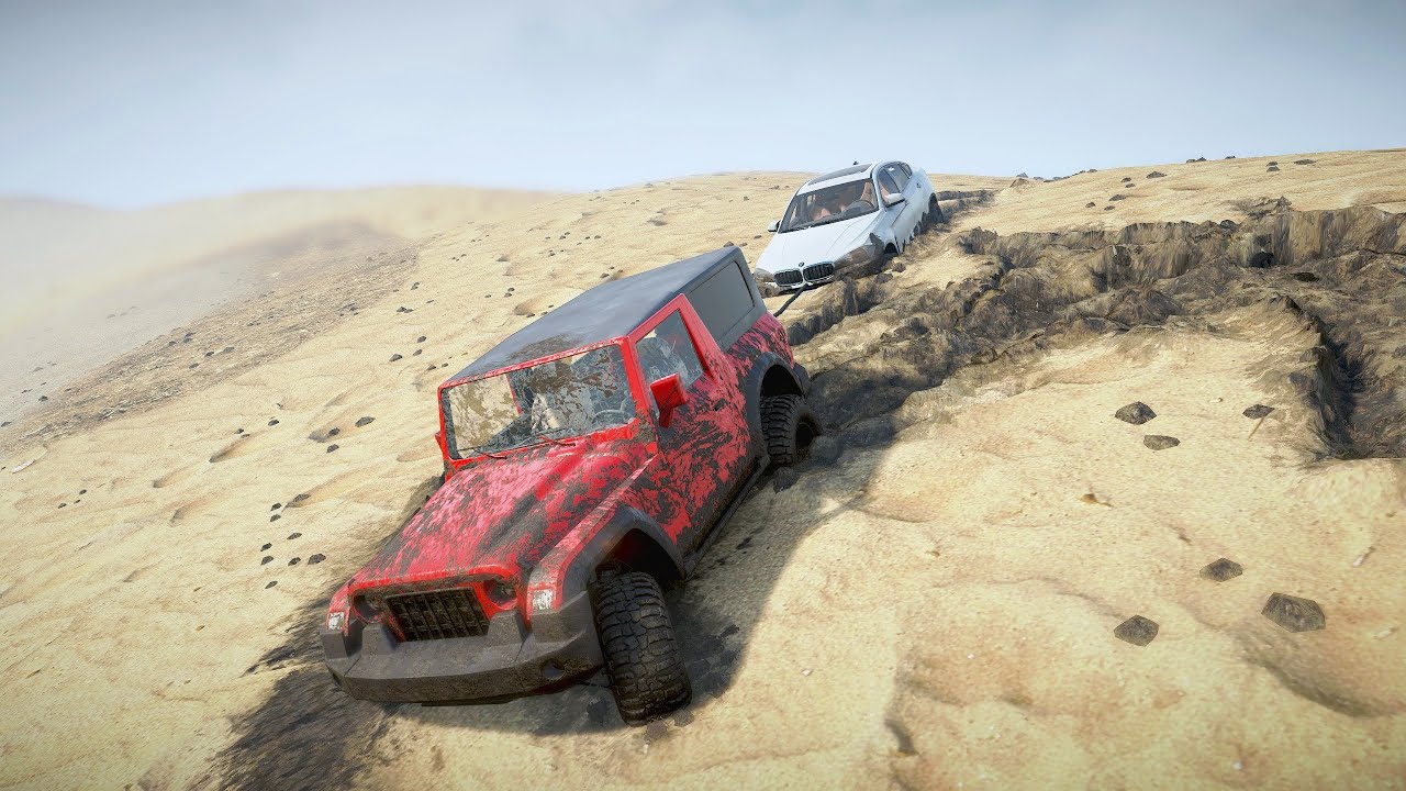 Mahindra Thar Stuck In Thar Desert | Thar Vs BMW - YouTube