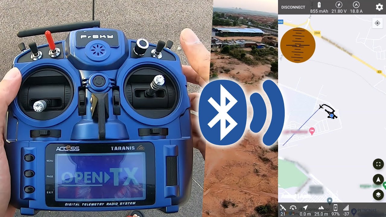 [ GPS test ] Frsky Taranis X9 Lite S link to " Telemetry viewer " phone ...
