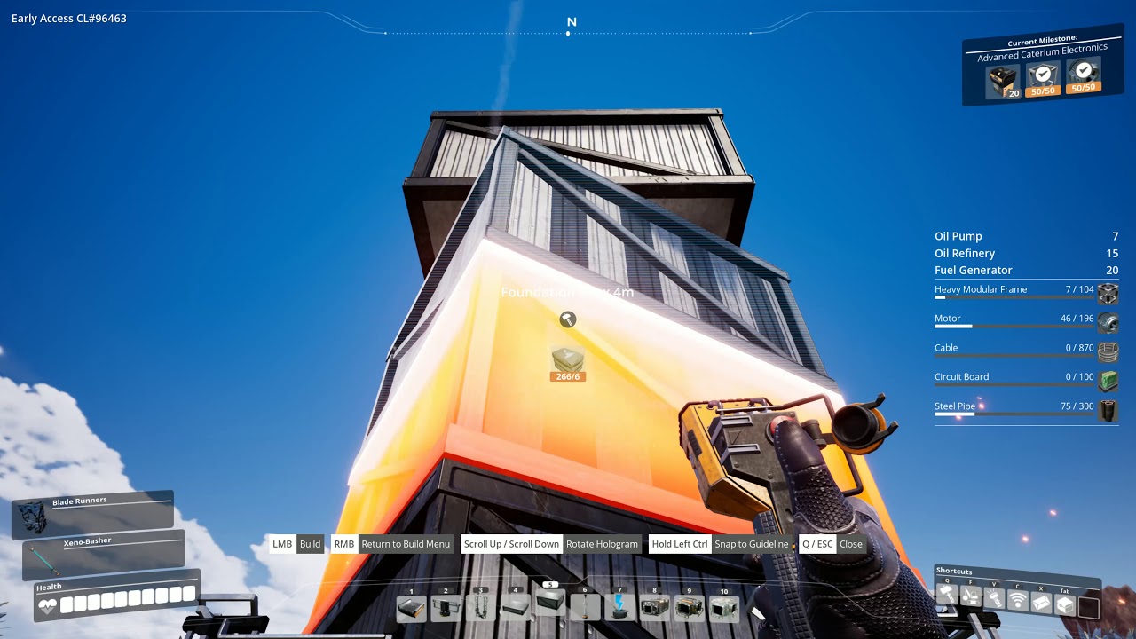 Satisfactory Foundation Stacking - YouTube