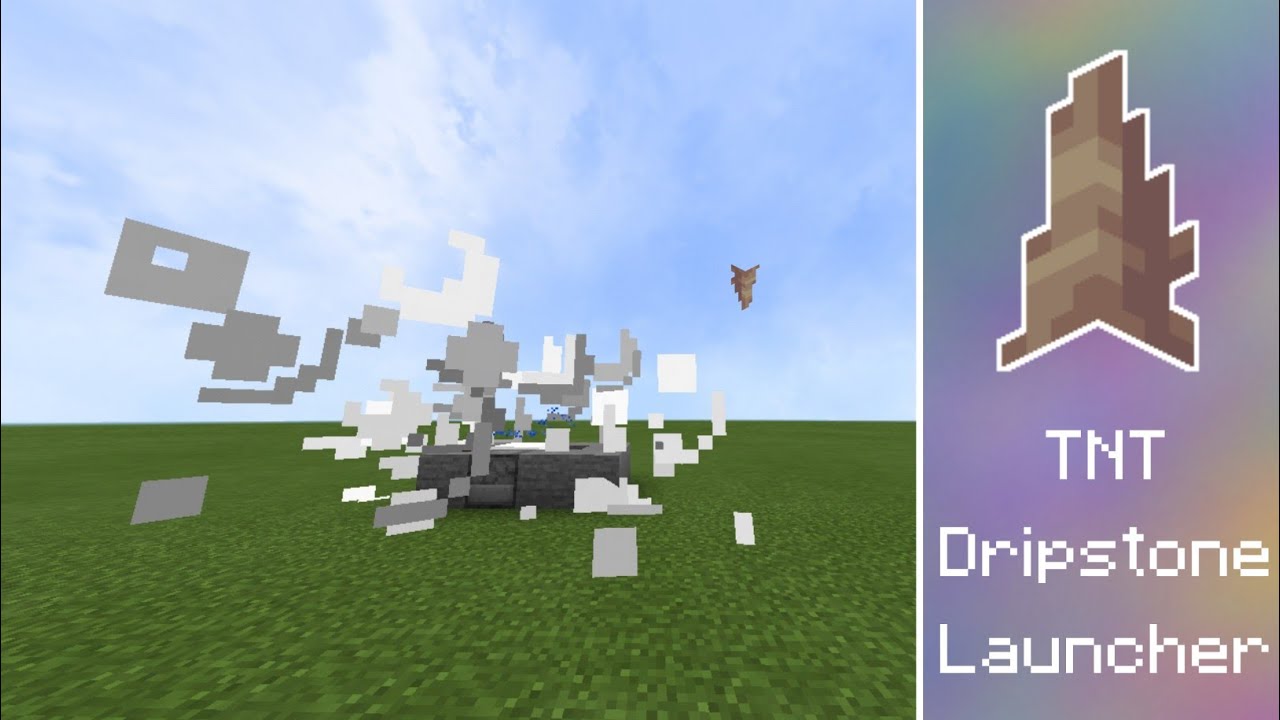 How to Build a Dripstone TNT Launcher - YouTube