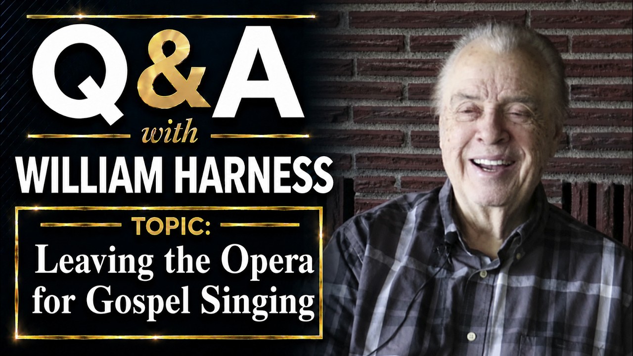 William Harness: On leaving the opera for gospel singing - YouTube