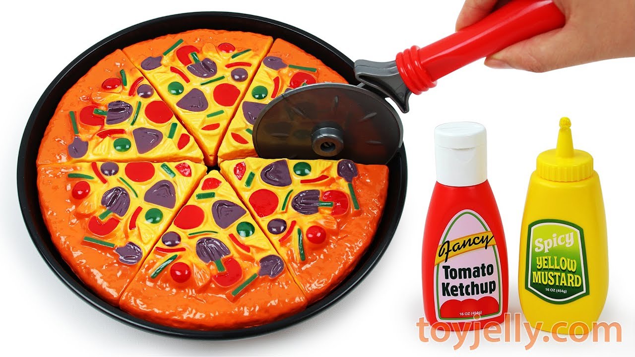 PlayDoh Pizza Velcro Cutting Baby Toys with Microwave Oven HATCHIMALS ...