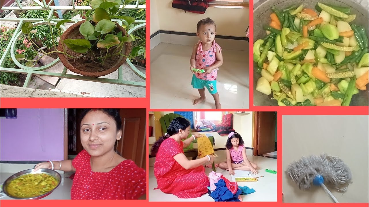 Bristyir dupure khichuri r begunvaja seturday special r Sara diner kaj ...