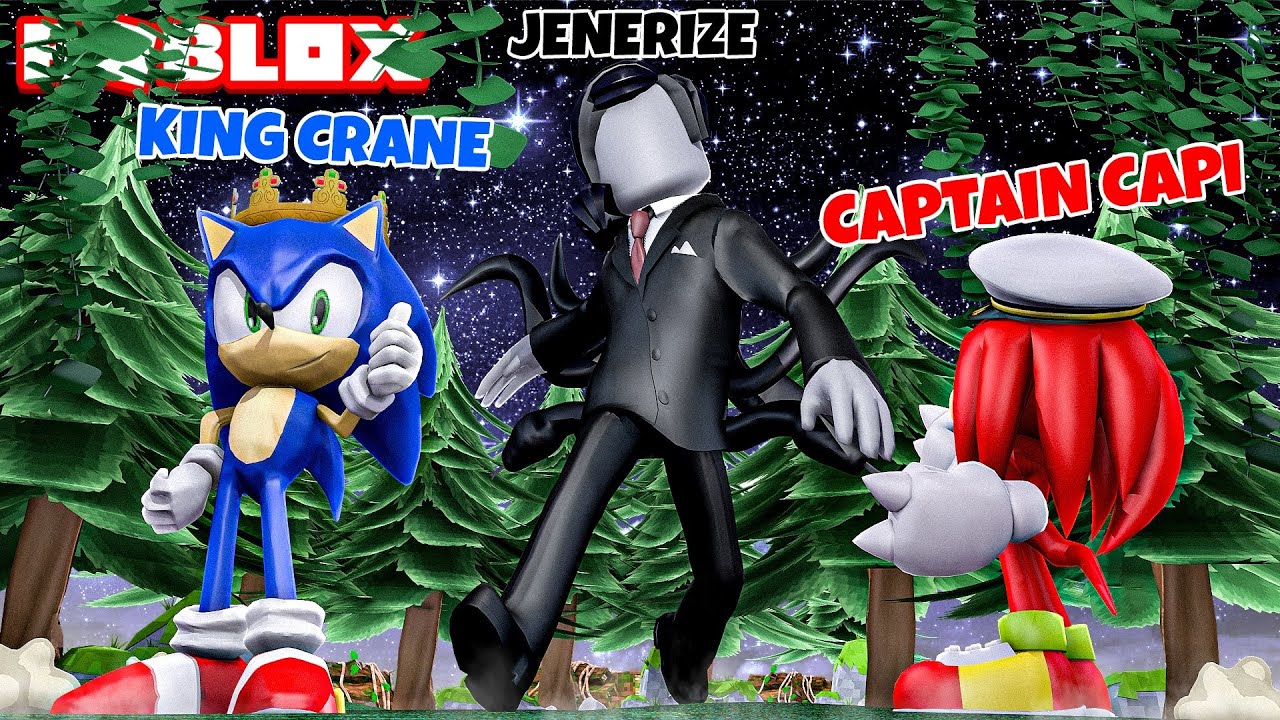 SONIC and KNUCKLES vs SLENDERMAN in ROBLOX - YouTube