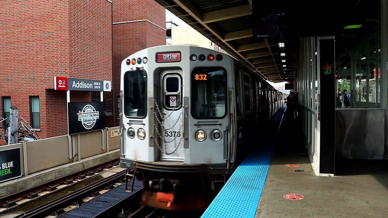 CTA "L" Train System : 95th/Dan Ryan Bound Bombardier 5000-Series Red ...