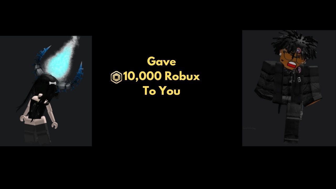 A Rich Girl From Da Hood Donates Me 10,000 Robux From My Game! - YouTube