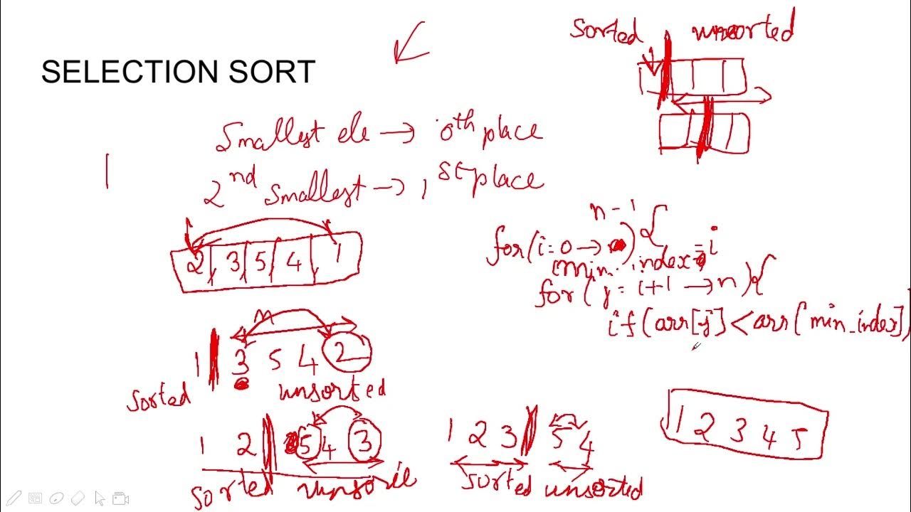 Selection sort - YouTube