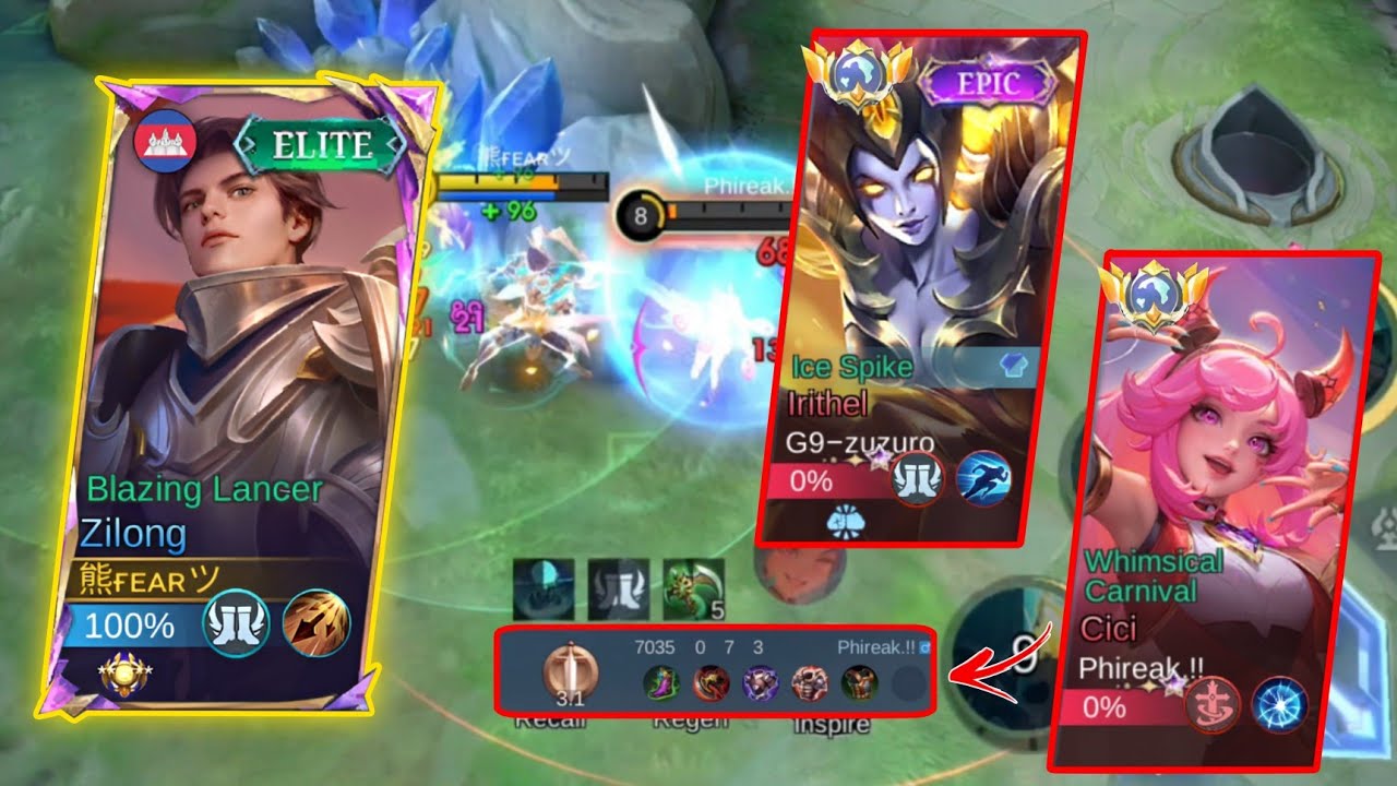 Zilong Best Build To Beat Cici Exp Land Meta Hero 🔥 | Counter Cic With ...