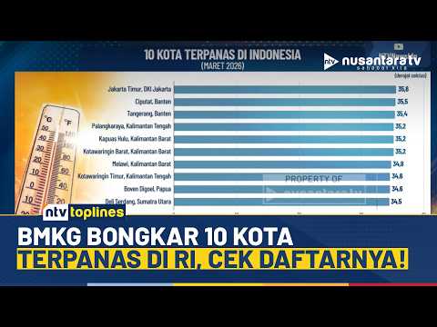 Gelombang Panas Melanda, BMKG Rilis Daftar 10 Kota Terpanas di Indonesia | NTV TOPLINES