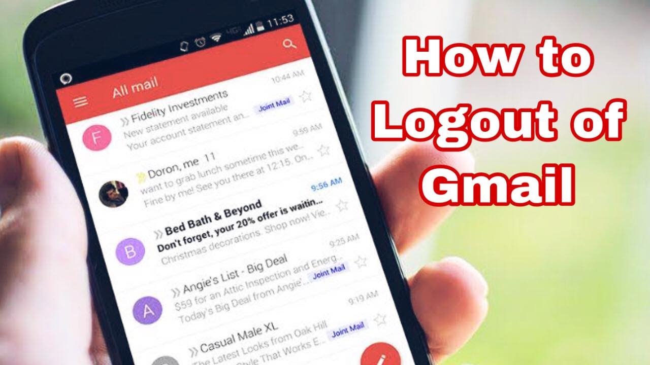 How to Log Out of Gmail | sign out just one account gmail | how to ...