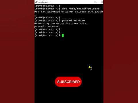 Unlock User's Password in Linux | passwd command in Linux #linux #linuxcommands #trending # ...
