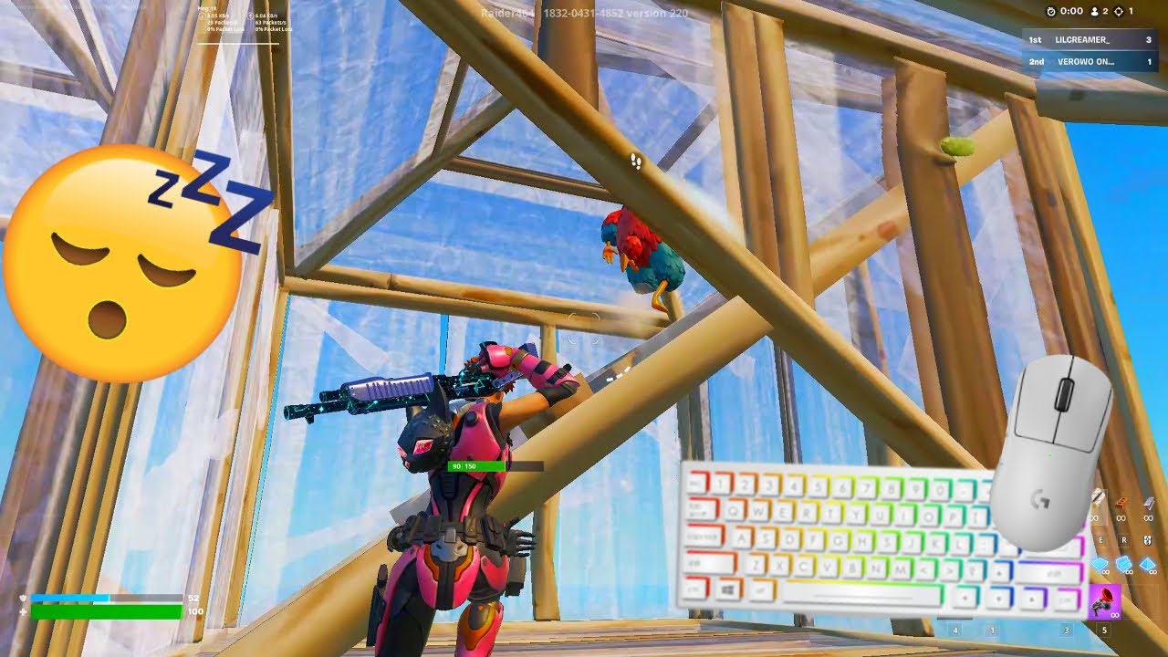 ASMR 😴 1v1 CLIX Build fight gameplay (Fortnite Keyboard Sounds) - YouTube