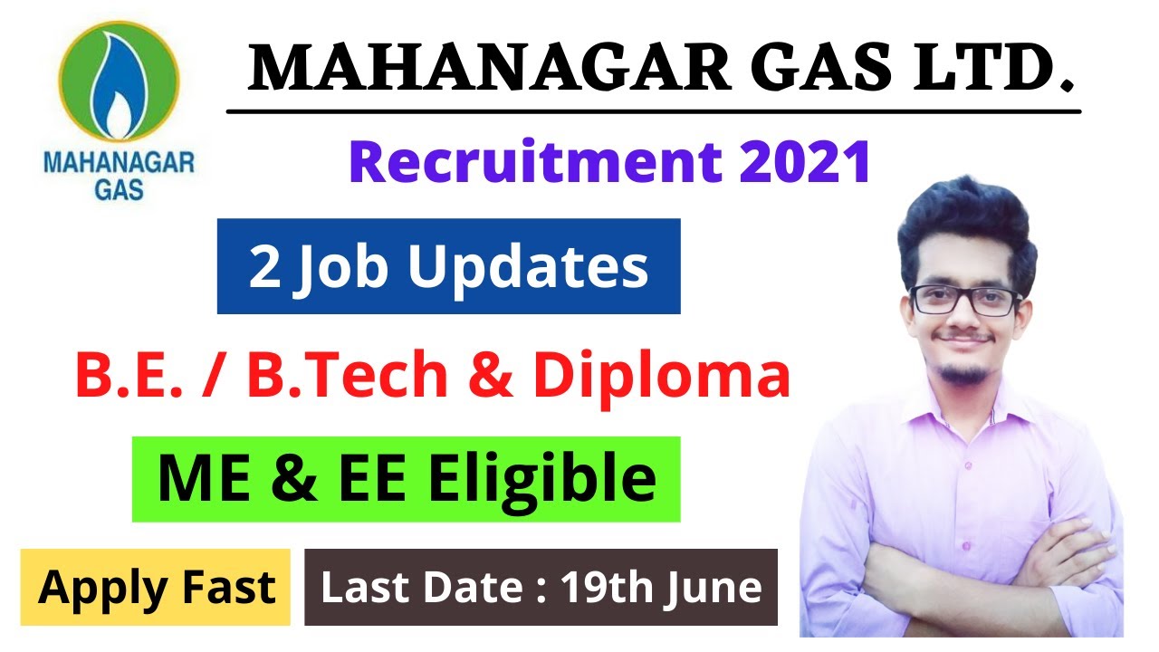 Mahanagar Gas Limited MGL Recruitment 2021 B E B Tech Diploma mahanagar-gas-limited-mgl-recruitment-2021-b-e-b-tech-diploma