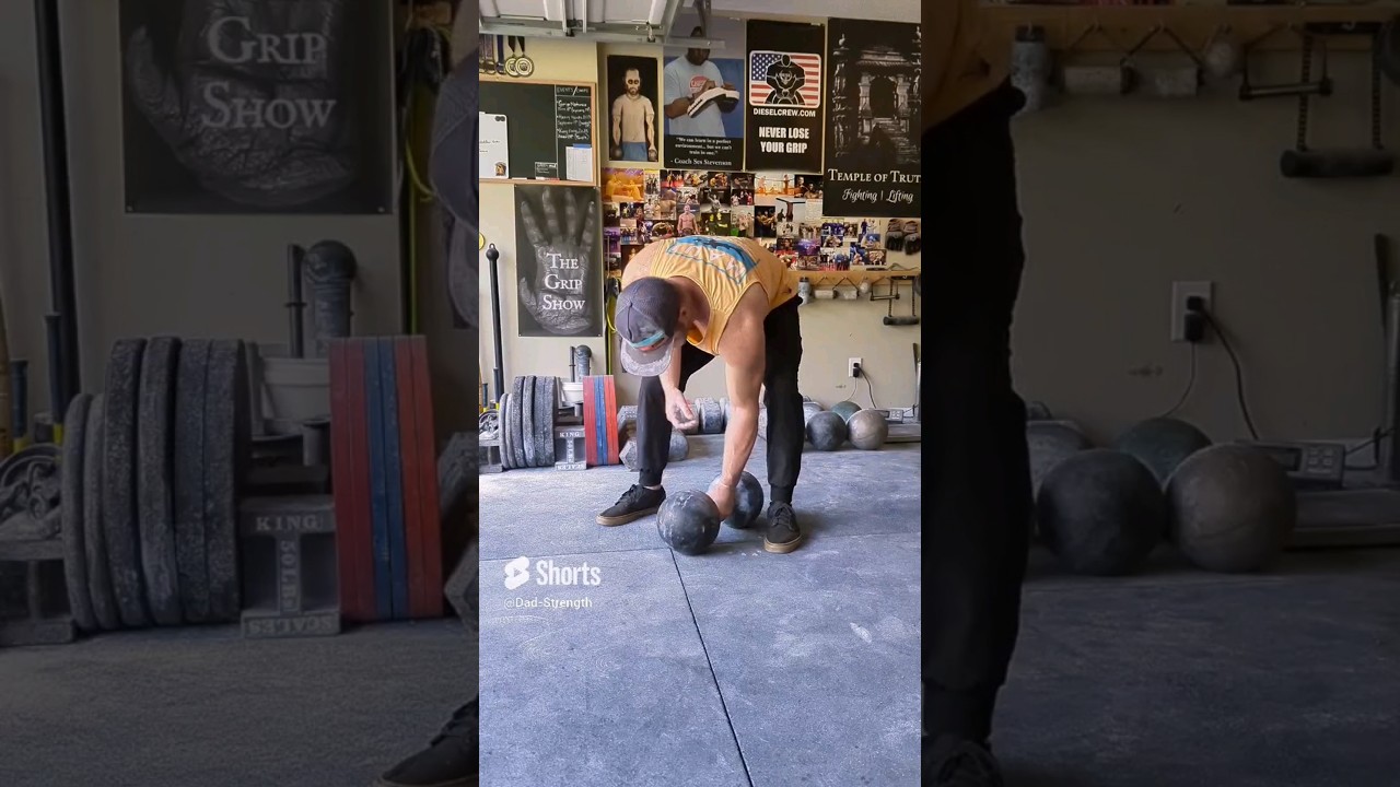 Lifting the Thomas Inch DB (143lb, 154lb, 172lb) #gripstrength #workout ...