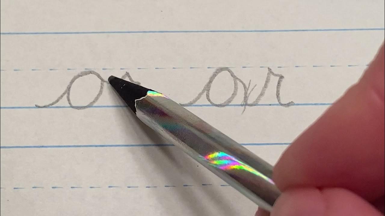 How to write "or" in cursive - YouTube