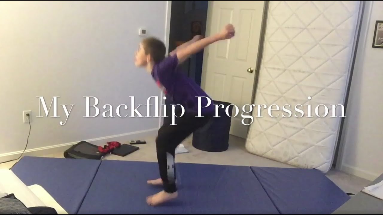 My Backflip Progression (2 months) - YouTube