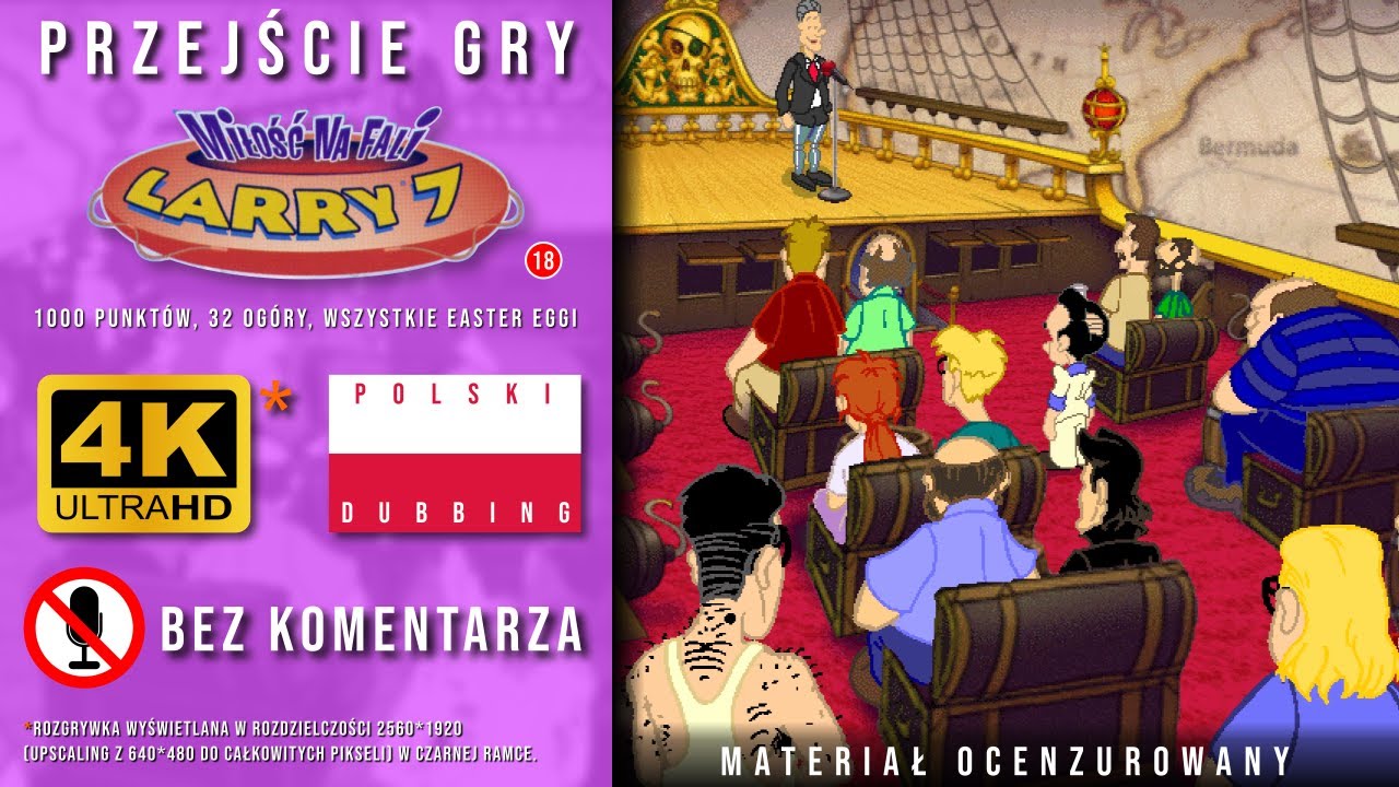 Larry 7: Miłość na Fali (PC) - CAŁA GRA (100%) - 4K, Dubbing PL, Bez ...