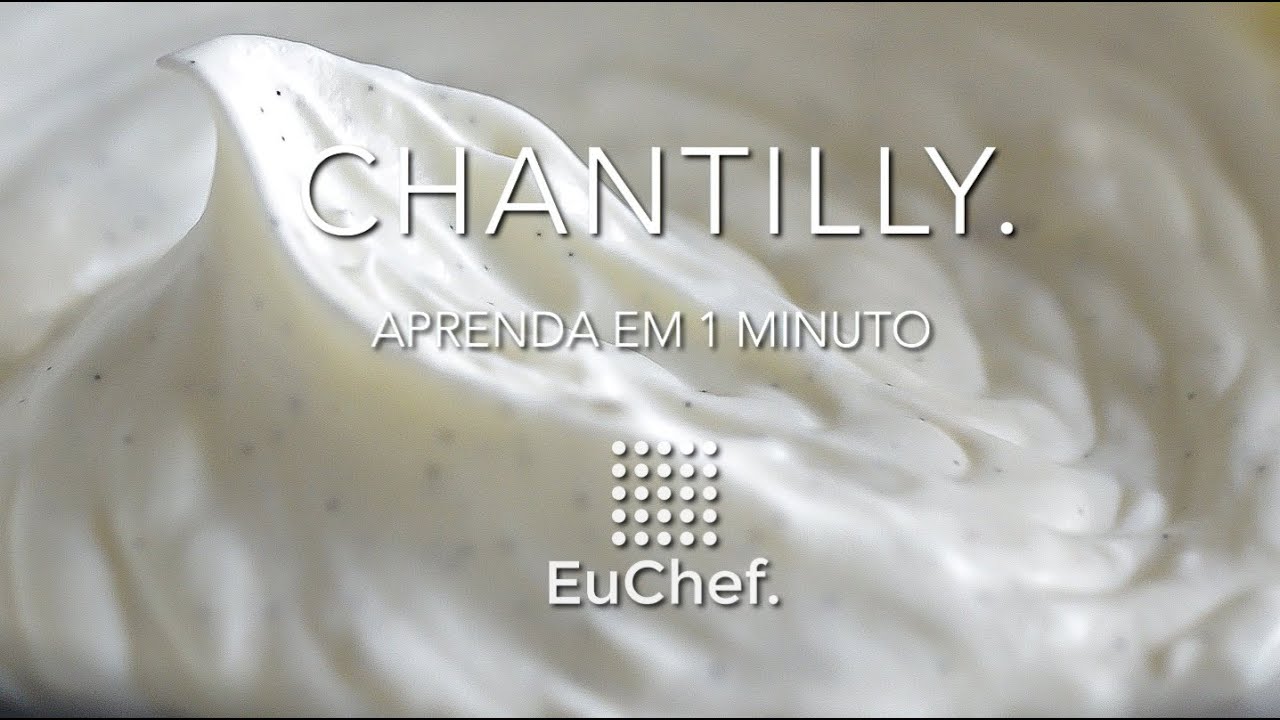 Como fazer Chantilly | Aprenda em 1 minuto - YouTube