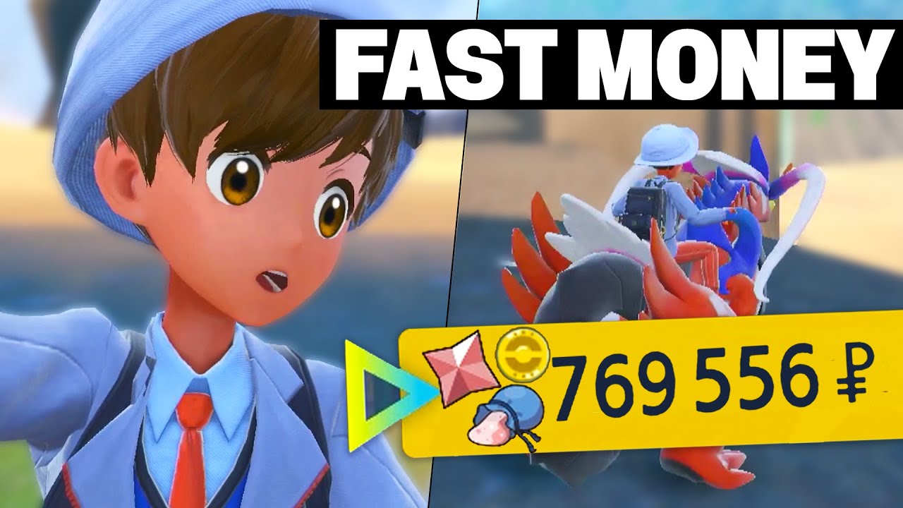 FAST & EASY Guide To Get 1,000,000$ in 1 HOUR in Pokemon Scarlet ...