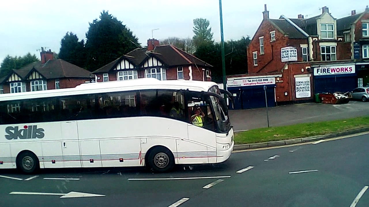 Brown Line 17 Bus 708 from Bulwell Bus Station to City, Victoria Centre ...