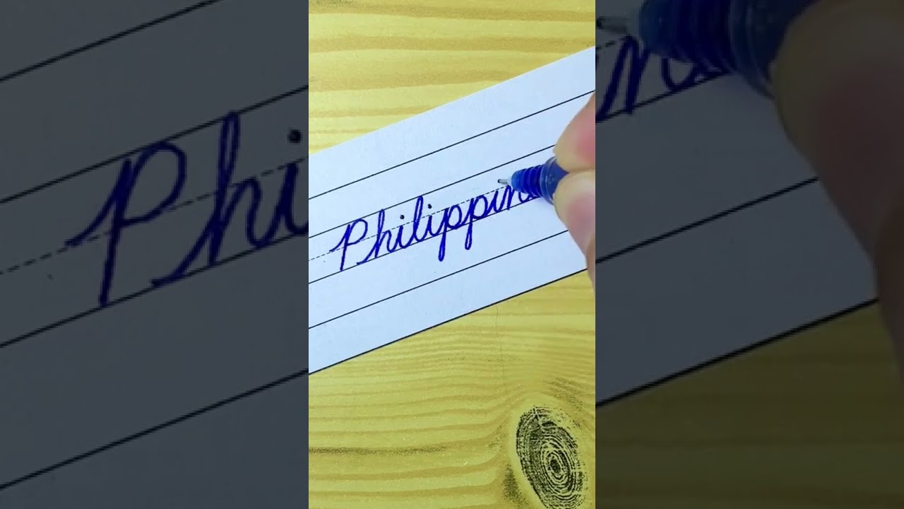 Philippines - How to write Countries name in Cursive Writing | Cursive ...