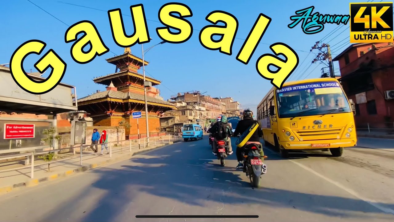 Kathmandu gaushala pashupatinath beautiful road of Kathmandu valley ...