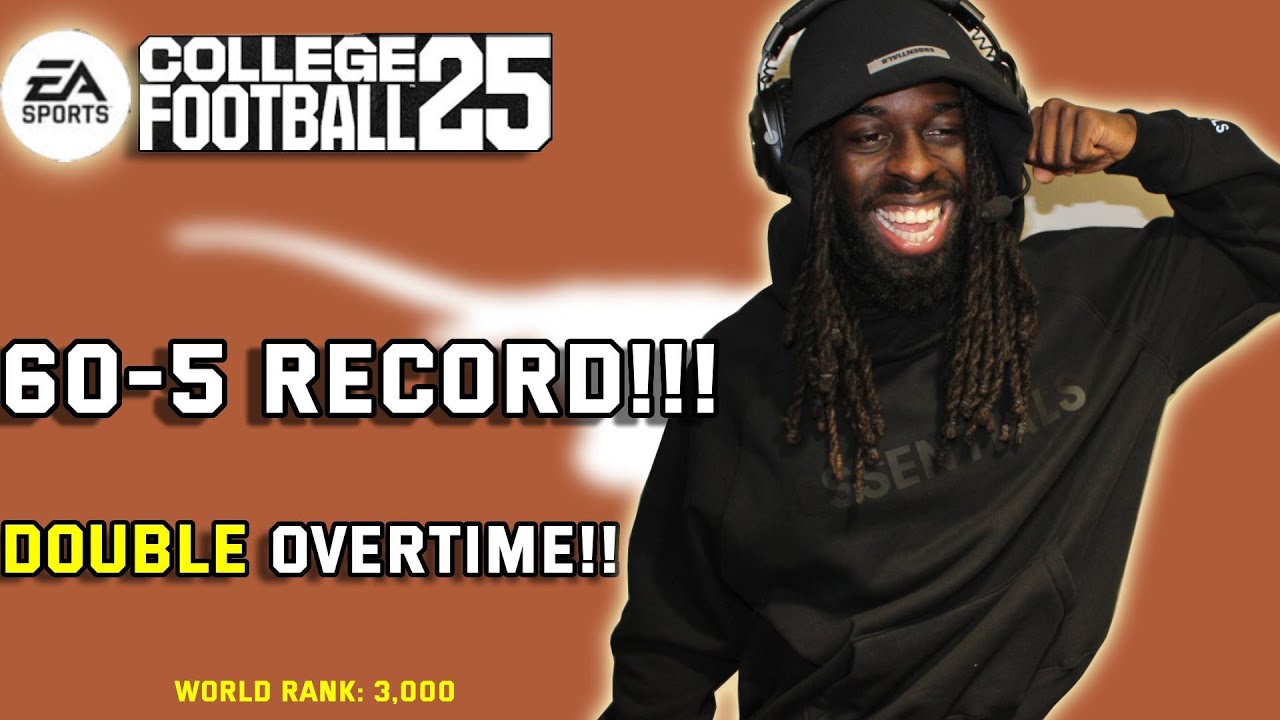 INSANE DOUBLE OVERTIME Game in NCAA College Football 25!! (Texas) - YouTube