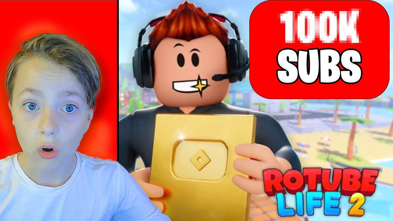 i became a YouTuber in Roblox... - YouTube