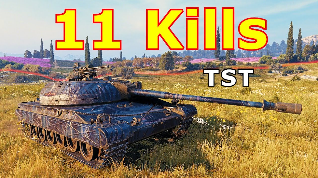 World of Tanks TST - 11 Kills (1vs5) - YouTube