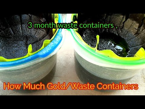 How Much Gold/Waste Containers/Gold Recovery from/Stock pot/ - YouTube