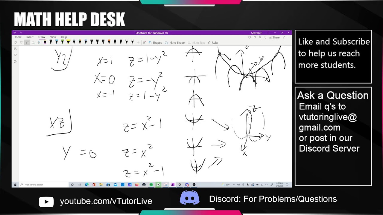 UCSD Math 10c Traces Of Surfaces Problem Session YouTube UCSD Math 10c Traces Of Surfaces Problem Session YouTube