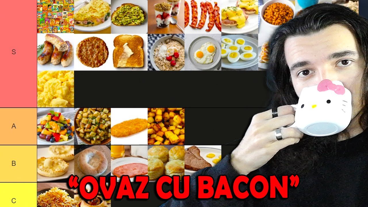 Denis face TIER LIST cu MANCARE DE BREAKFAST 🥞🥞🥞 - YouTube