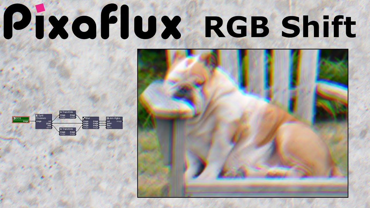 How to create an RGB shift effect with PixaFlux - YouTube