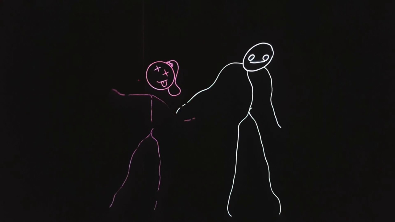 Cool stickman costume with EL wire - YouTube