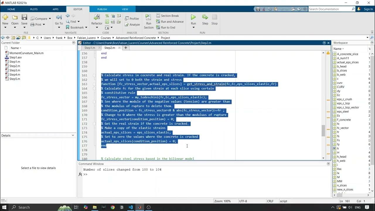 Part2 Moment Curvature DIagram MATLAB - YouTube