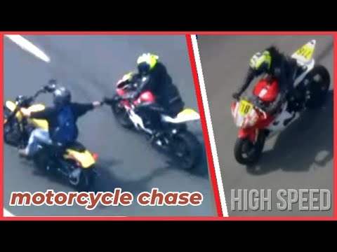 Runaway motorcycle chase - YouTube