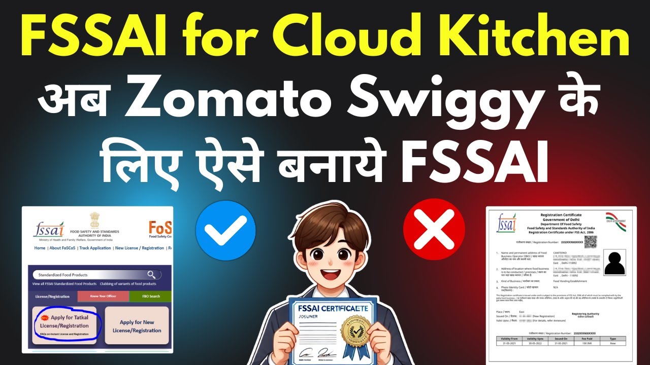 FSSAI Registration for Cloud Kitchen | FSSAI Registration Process for ...