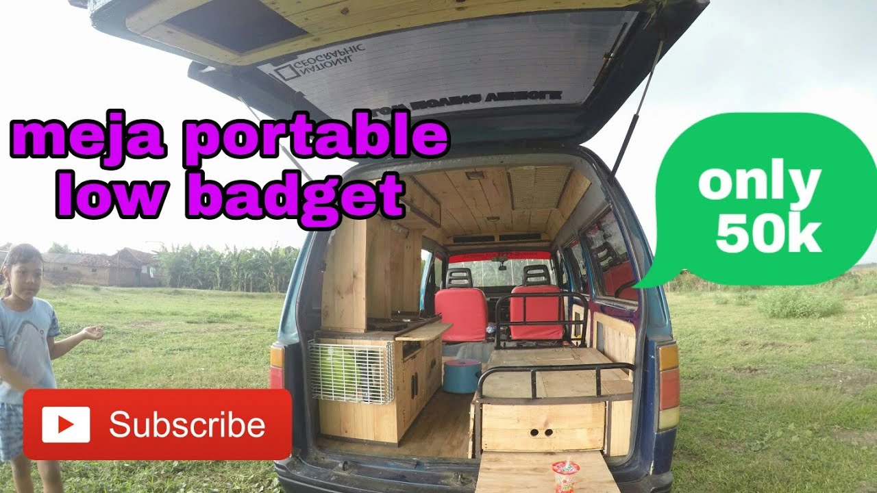 MEJA LIPAT LOW BADGET DI BAWAH 50K | CAMPERVAN INDONESIA | MICRO ...