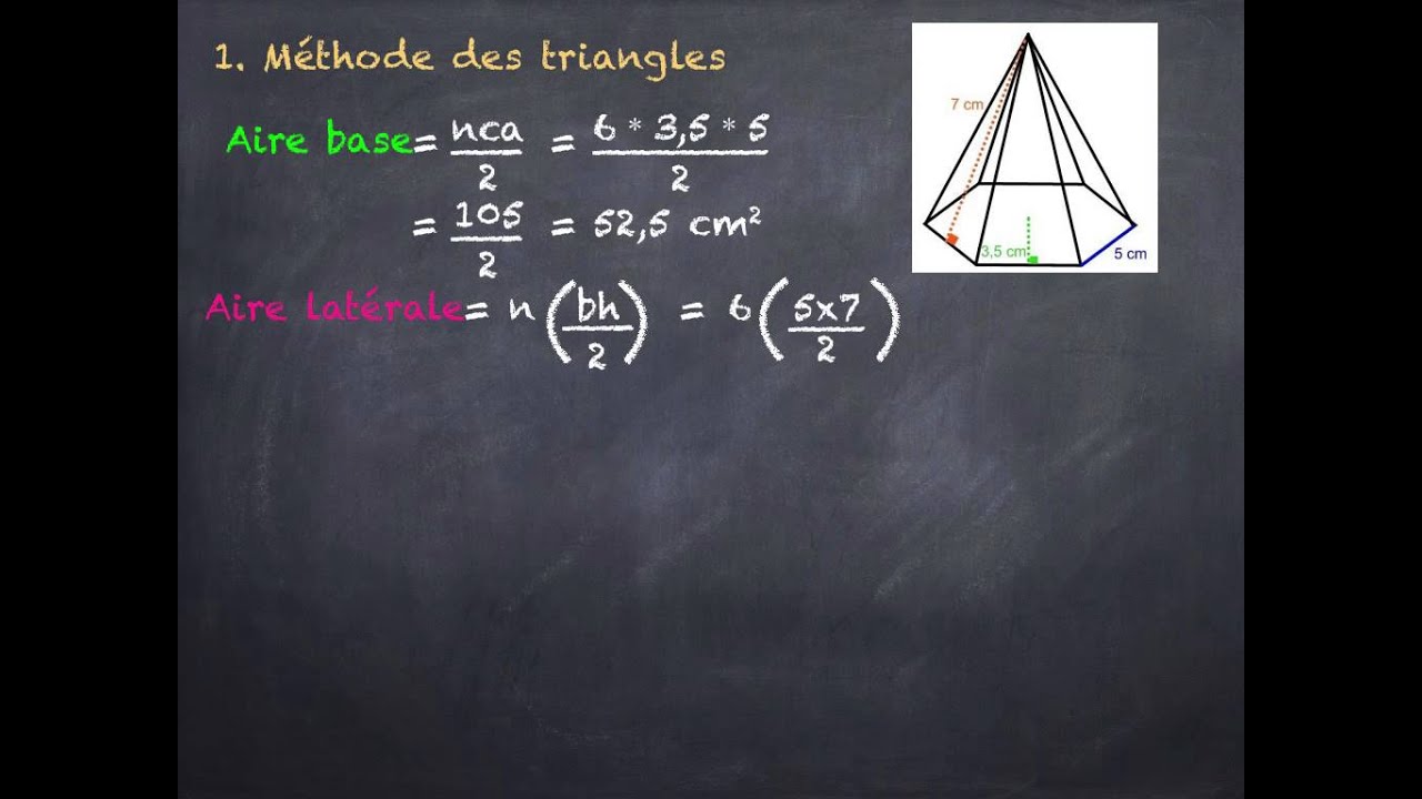 L'aire de la pyramide - YouTube
