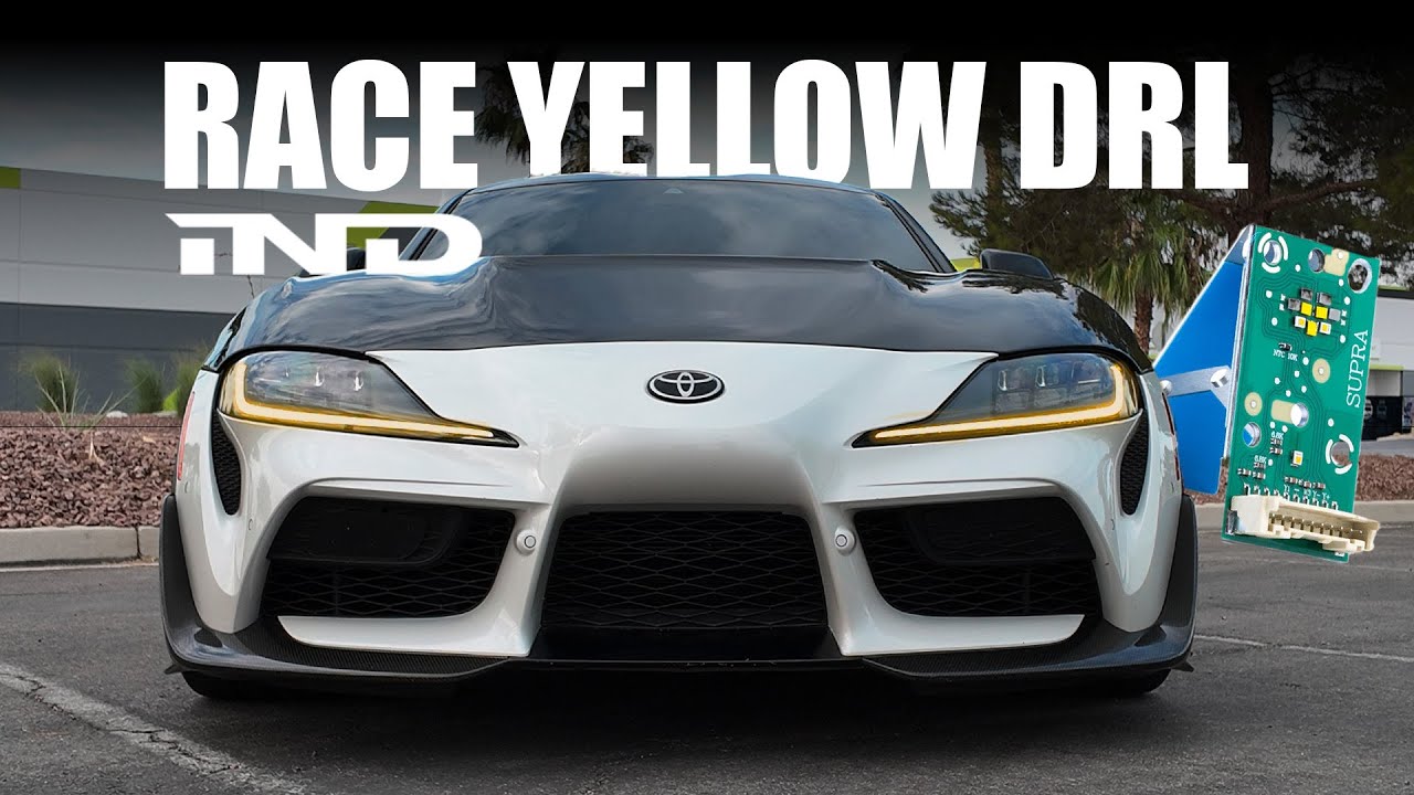 Yellow DRL - How to - A90 Supra Motor Sport Plus DRL - YouTube