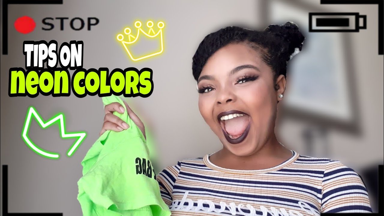 How to style neon|styling neon with black - YouTube