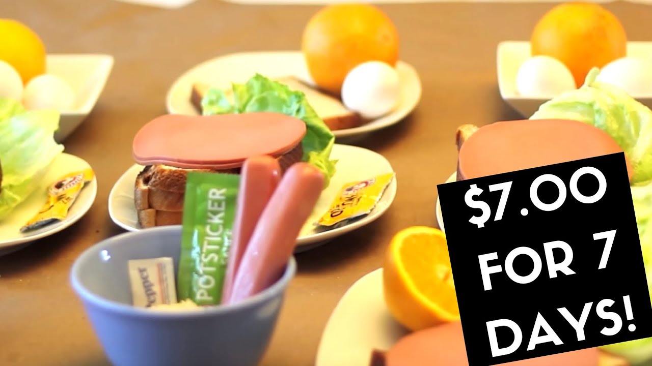 How To Eat For Seven Days On Seven Dollars YouTube