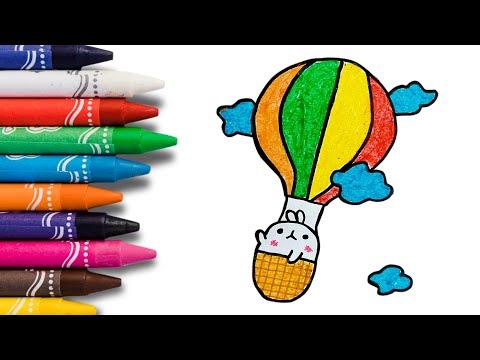 How to draw a cute mouse in a balloon | zeichne eine süße maus | एक प्यारा माउस ड्रा करें | 귀여운 마우스