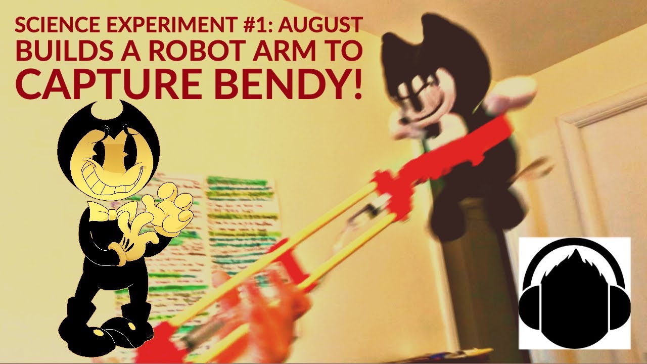 Science Experiment #1: August Builds a Robot Arm Claw to Capture Bendy ...
